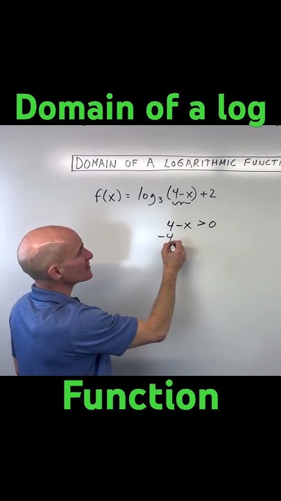 Find the Domain of a Logarithmic Function - YouTube