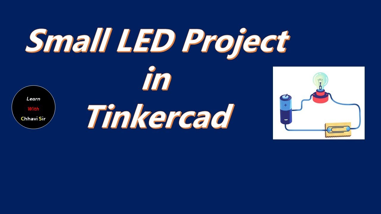Small LED Project in Tinkercad | How we can glow LED in Tinkercad - YouTube