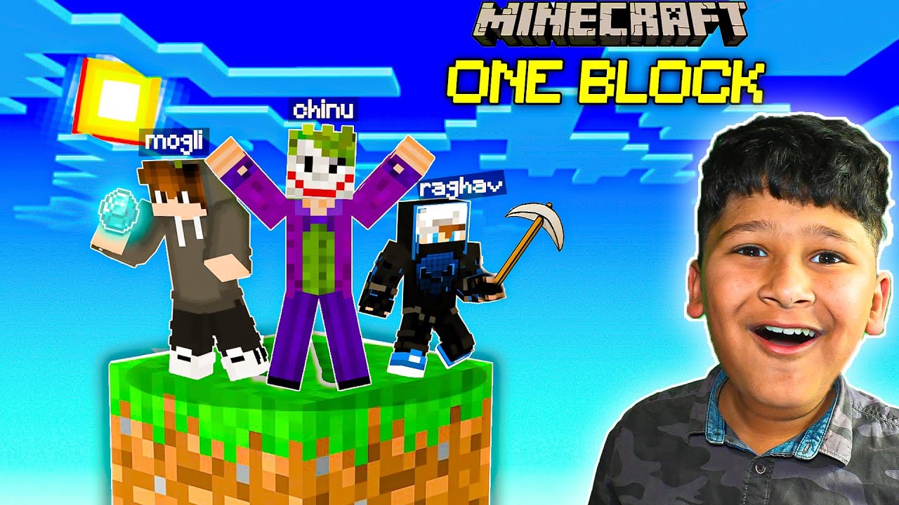 playing minecraft one block with subscribers #1 😎 - YouTube