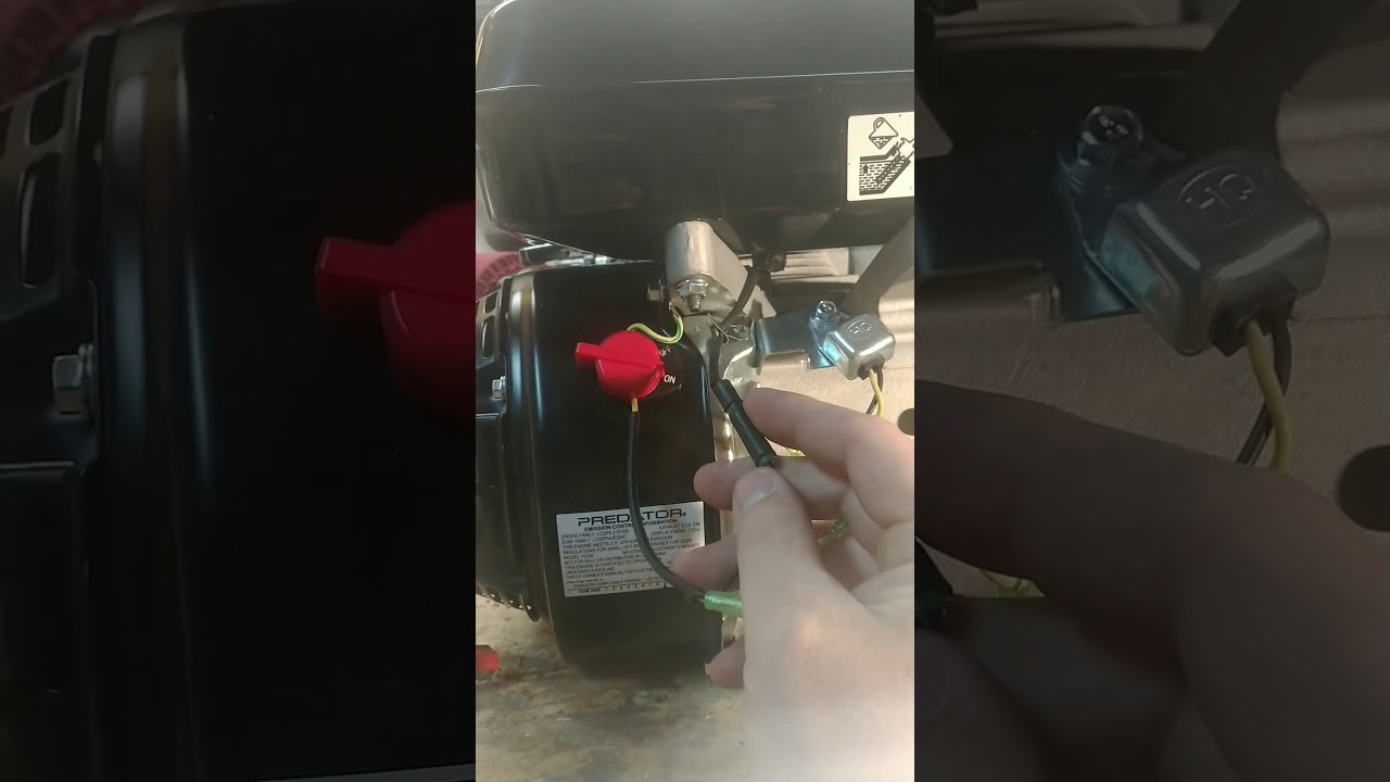 How to Bypass/delete oil sensor and hook up kill switch on Predator 212 ...