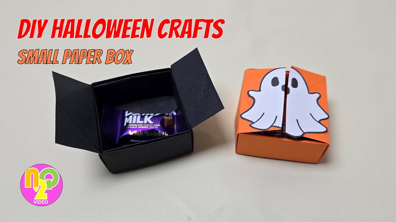 Halloween Crafts with Paper Easy | Origami Halloween Paper Box | 万圣节手工 ...