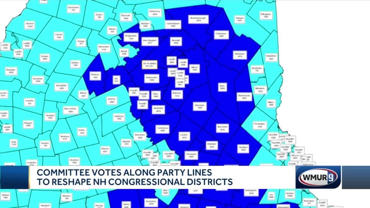 Committee votes along party lines to reshape NH congressional districts ...