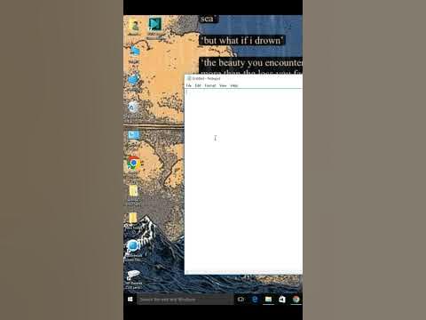 How to open notepad in window 10 - YouTube