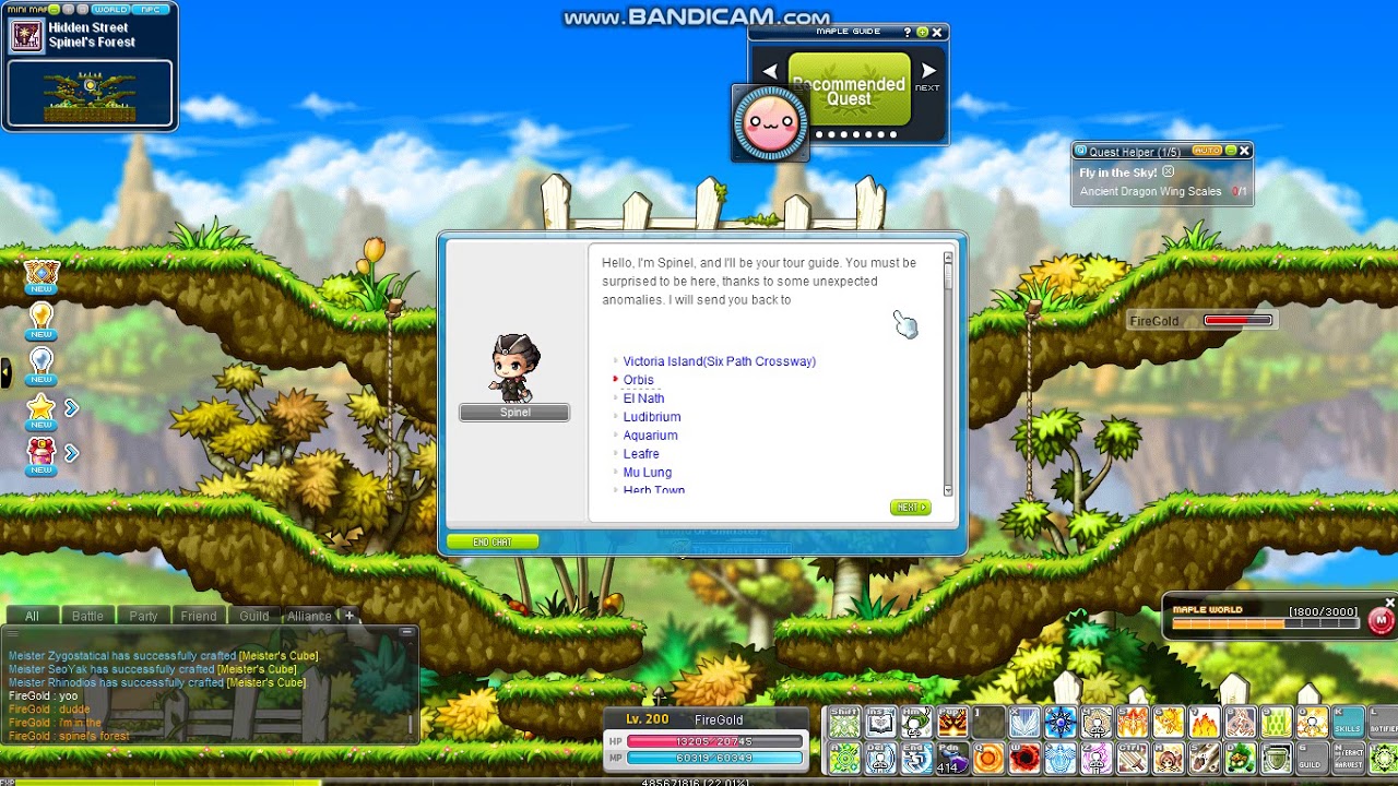 MapleStory Spinel Forest map(map error). - YouTube