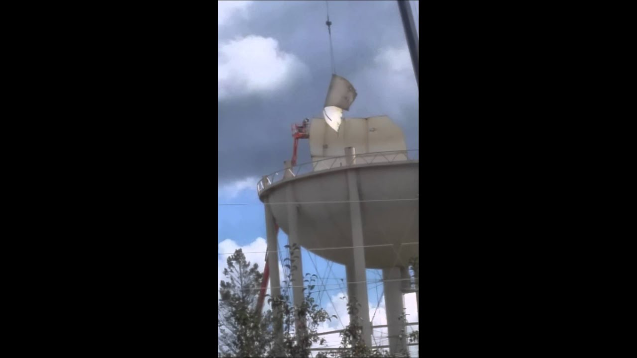 Ames water tower demolition - YouTube