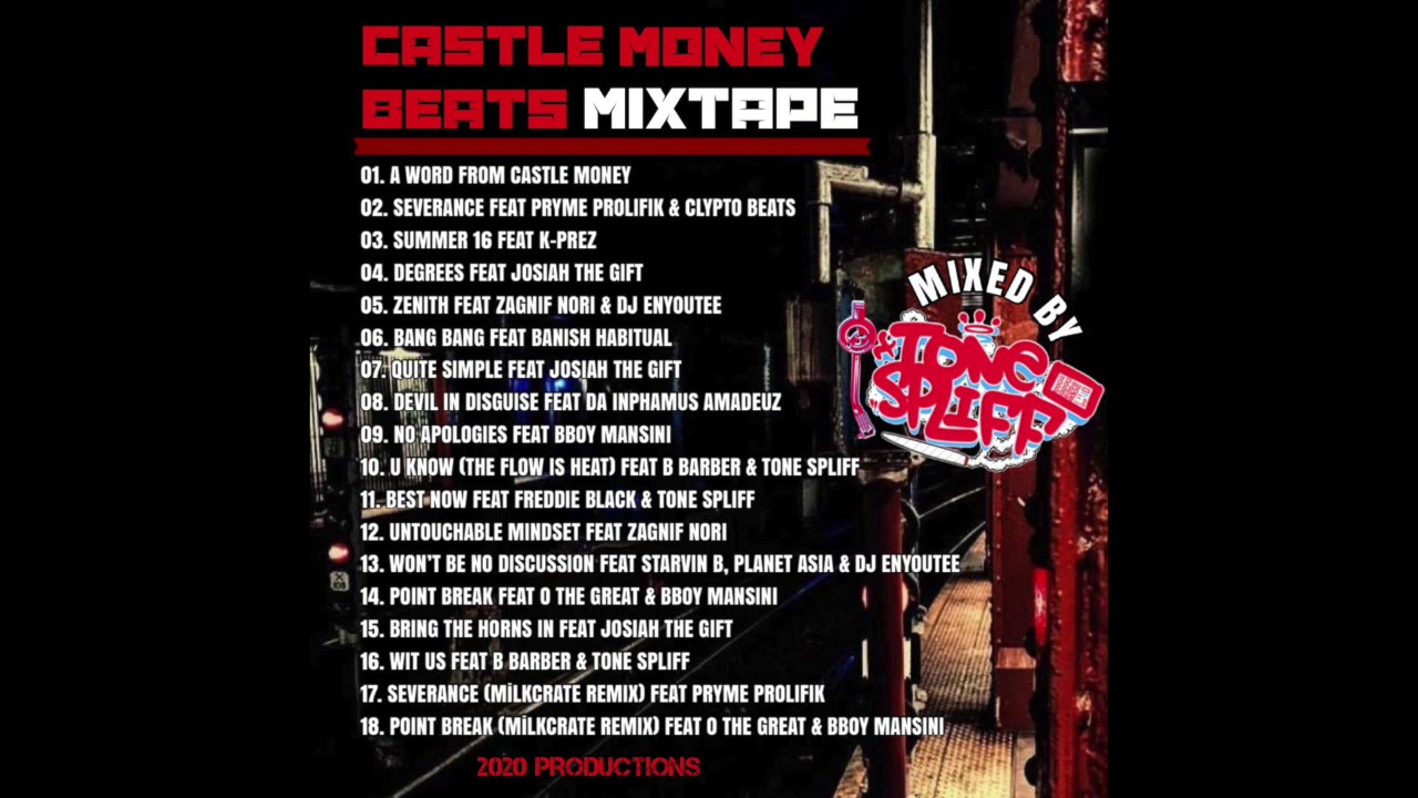 Castle Money Beats Mix Tape Mixed by Tone Spliff - YouTube