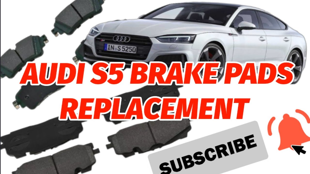 AUDI S5 BRAKE PADS REPLACMENT - YouTube