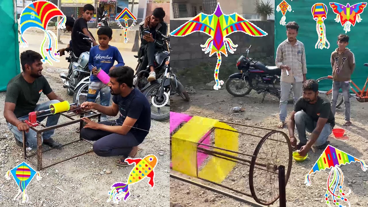 Kite Manja making Process for Kite Festival #making #kite #kitefestival ...