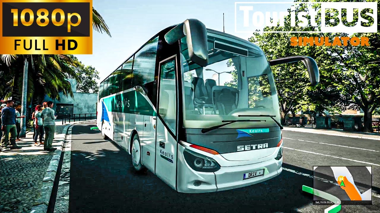 SETRA COMFORT CLASS S517HD DRIVING | TOURIST BUS SIMULATOR GAMEPLAY ...