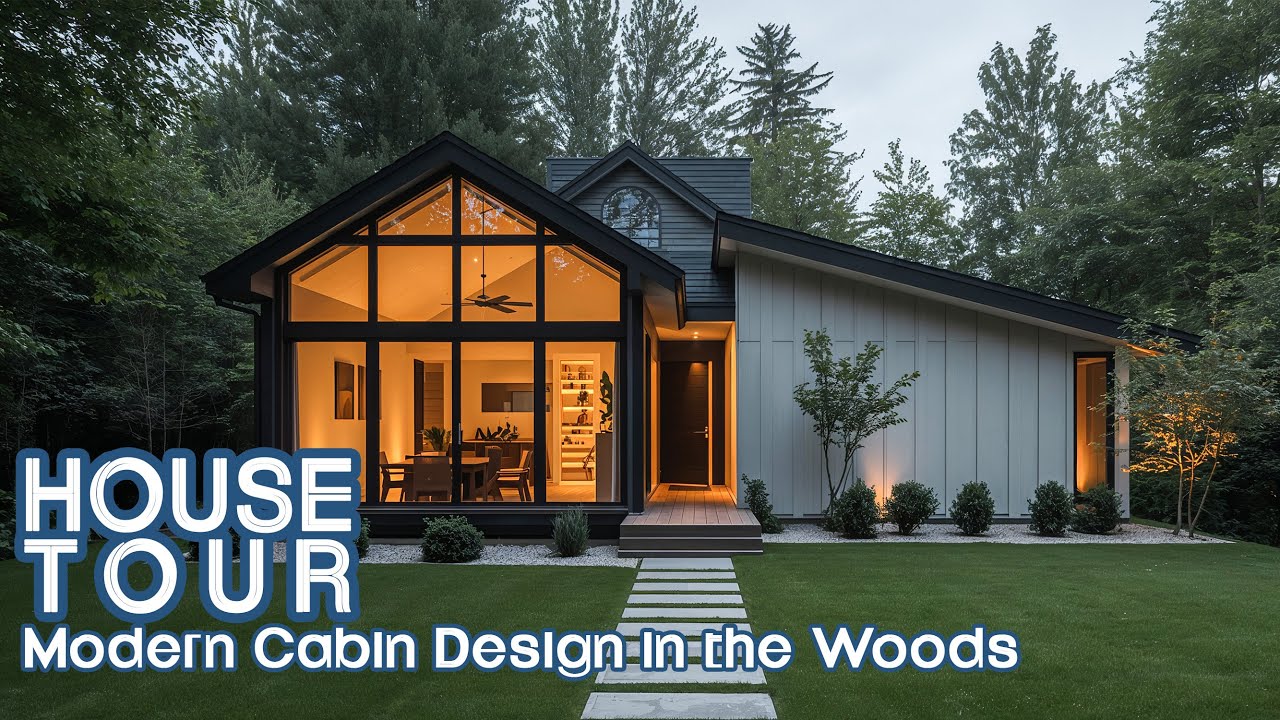 Modern Cabin Design in the Woods | Cozy Forest House with Warm ...