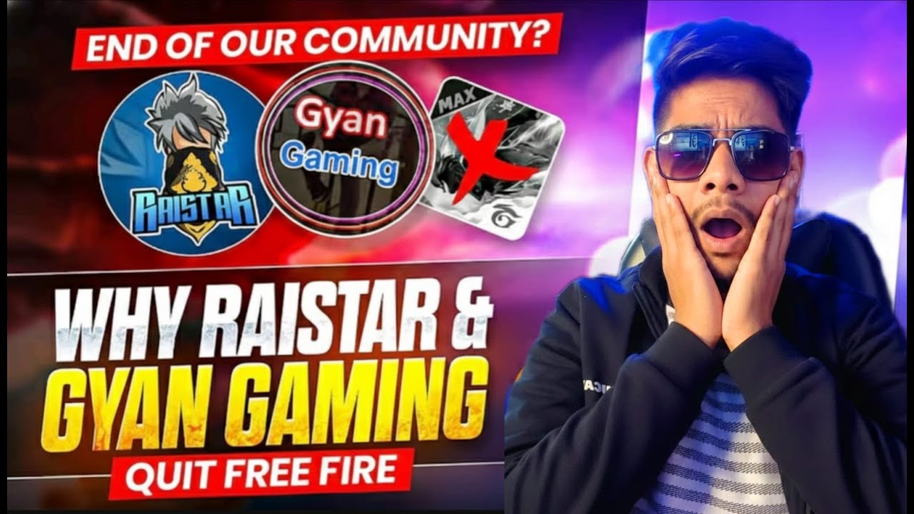 WHY GYAN GAMING AND RAISTAR LEFT FREE FIRE ? 😱 #gyangaming #raistar # ...