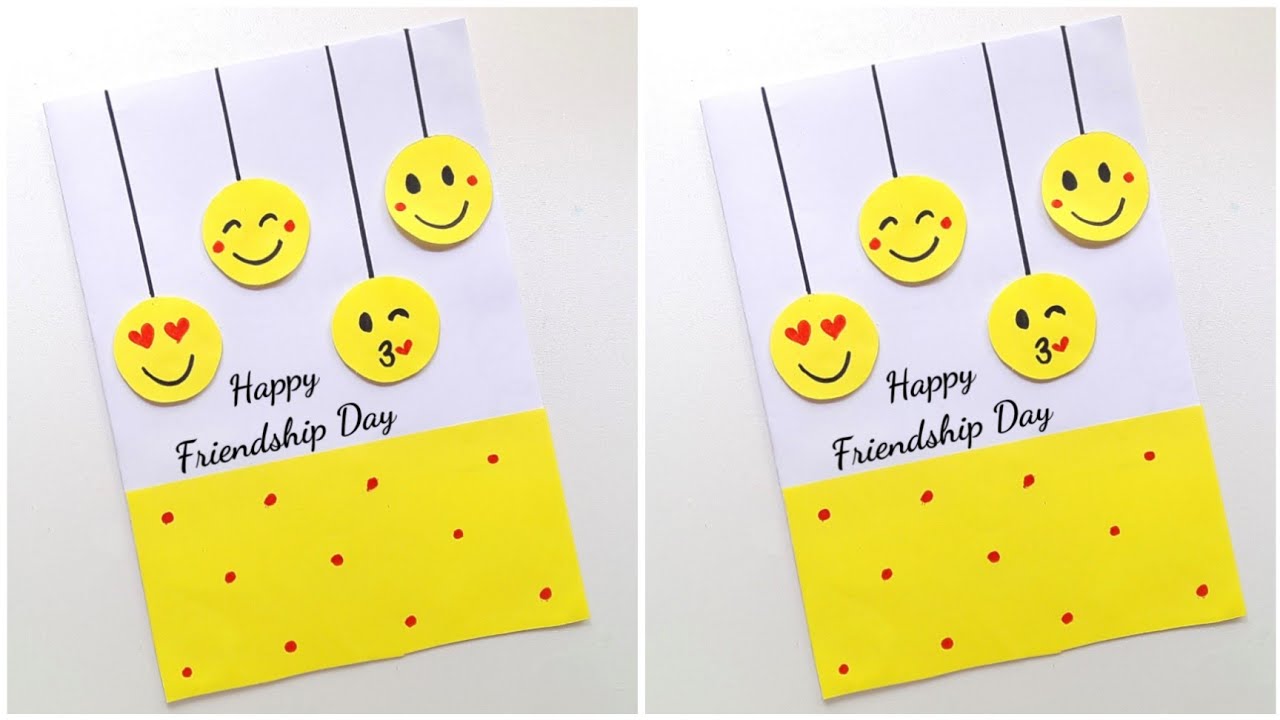 How to make friendship day card • card idea for friendship day ...