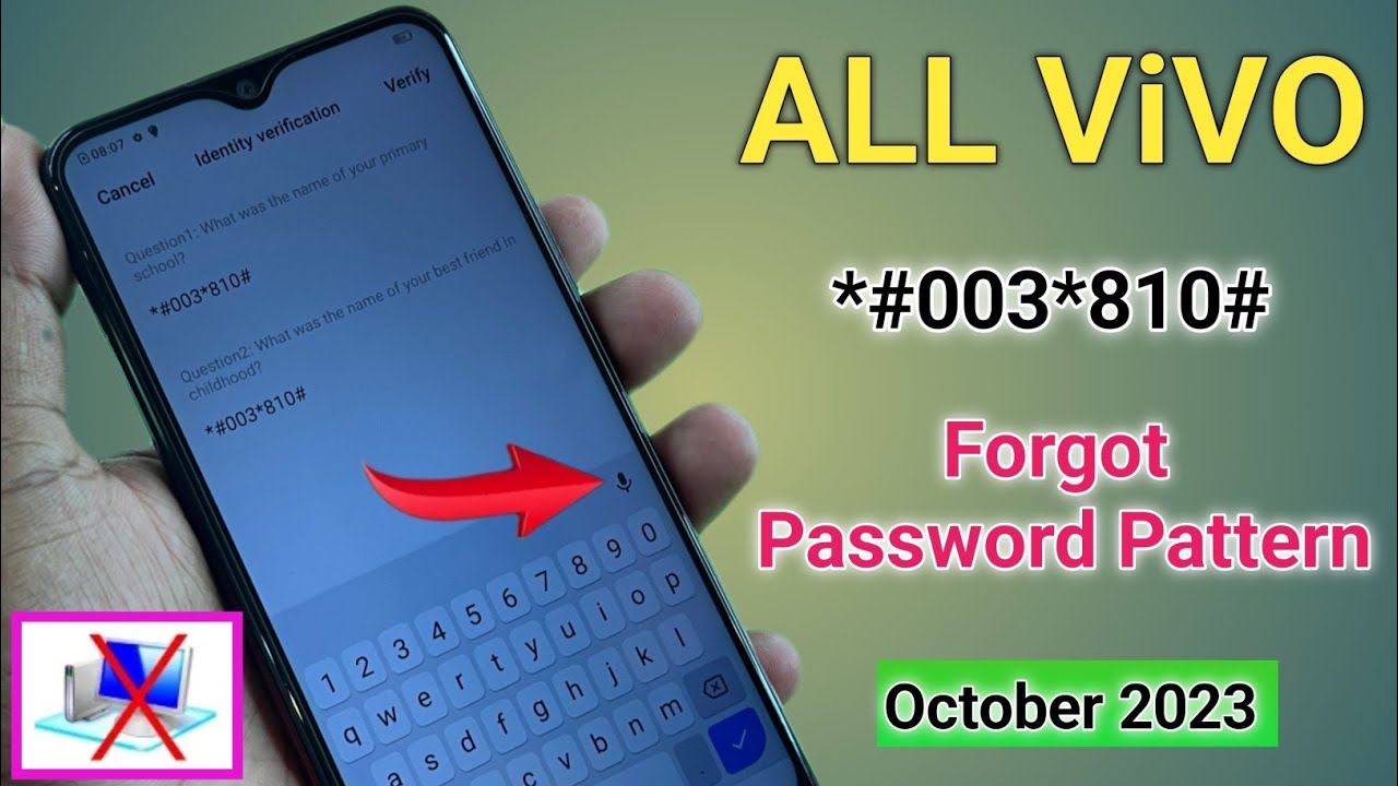 Pattern Lock Kaise Tode || How To Remove Password Look in Vivo (Oct ...