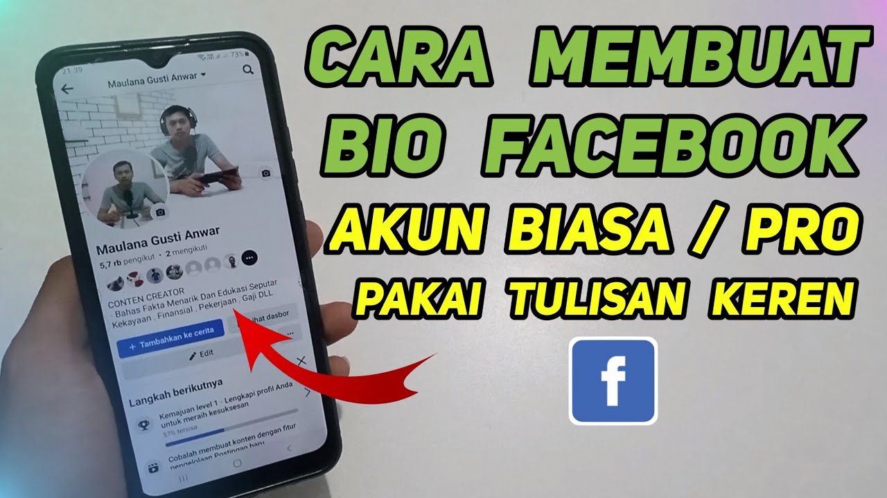 CARA MENAMBAHKAN BIO FACEBOOK | CARA MENGISI BIO DI FACEBOOK | CARA ...