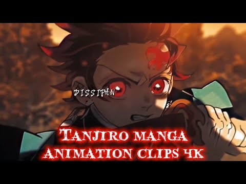 Tanjiro manga animation clips 4k (kimetsu no yaiba) - YouTube