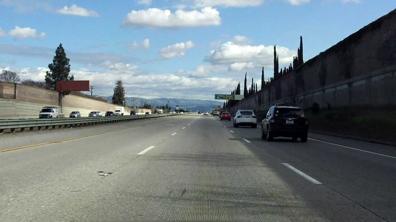 West Valley Freeway (CA 85 Exits 11 to 5) southbound - YouTube