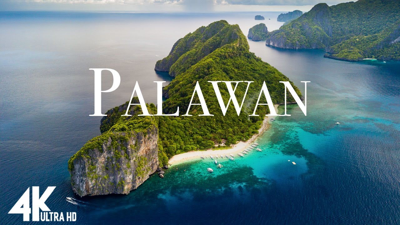 Palawan 4K • Scenic Relaxation Film with Peaceful Relaxing Music and ...