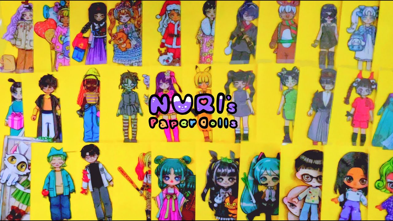 My Handmade Paper Dolls All Collection Paper Diy Compilation - YouTube
