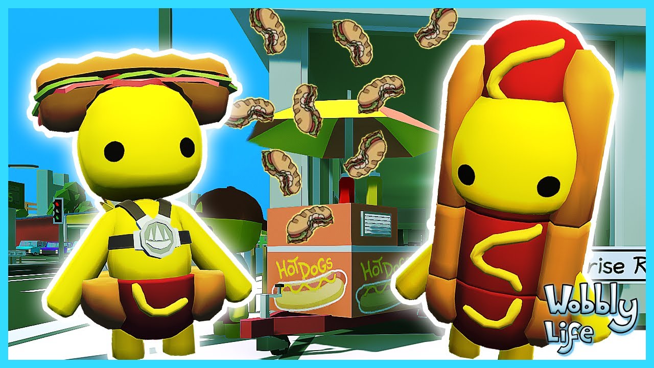 NEUE OUTFITS im Wobbly Life UPDATE! Der HOTDOG rennt! - YouTube
