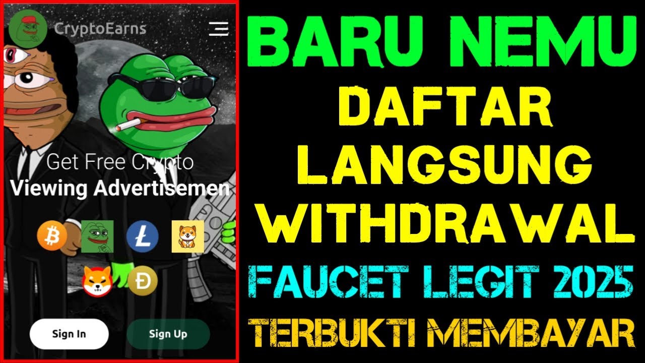 BARU NEMU !! FREE CRYPTO, FREE PEPE COIN FAUCET - FAUCET LEGIT 2025 ...