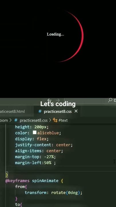 How To Make A Loader Using Html And Css Coding Html Css Webdevelopment Youtube