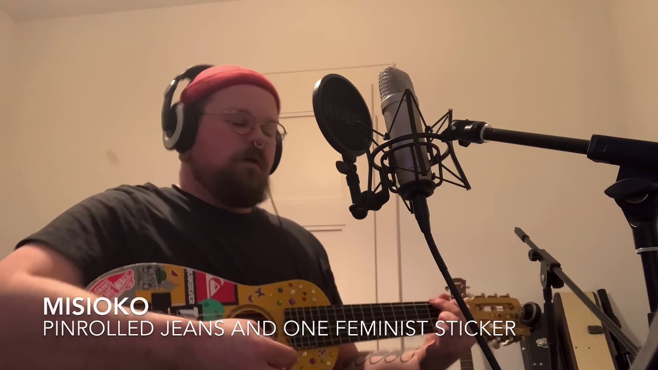 Pinrolled Jeans And One Feminist Sticker - YouTube