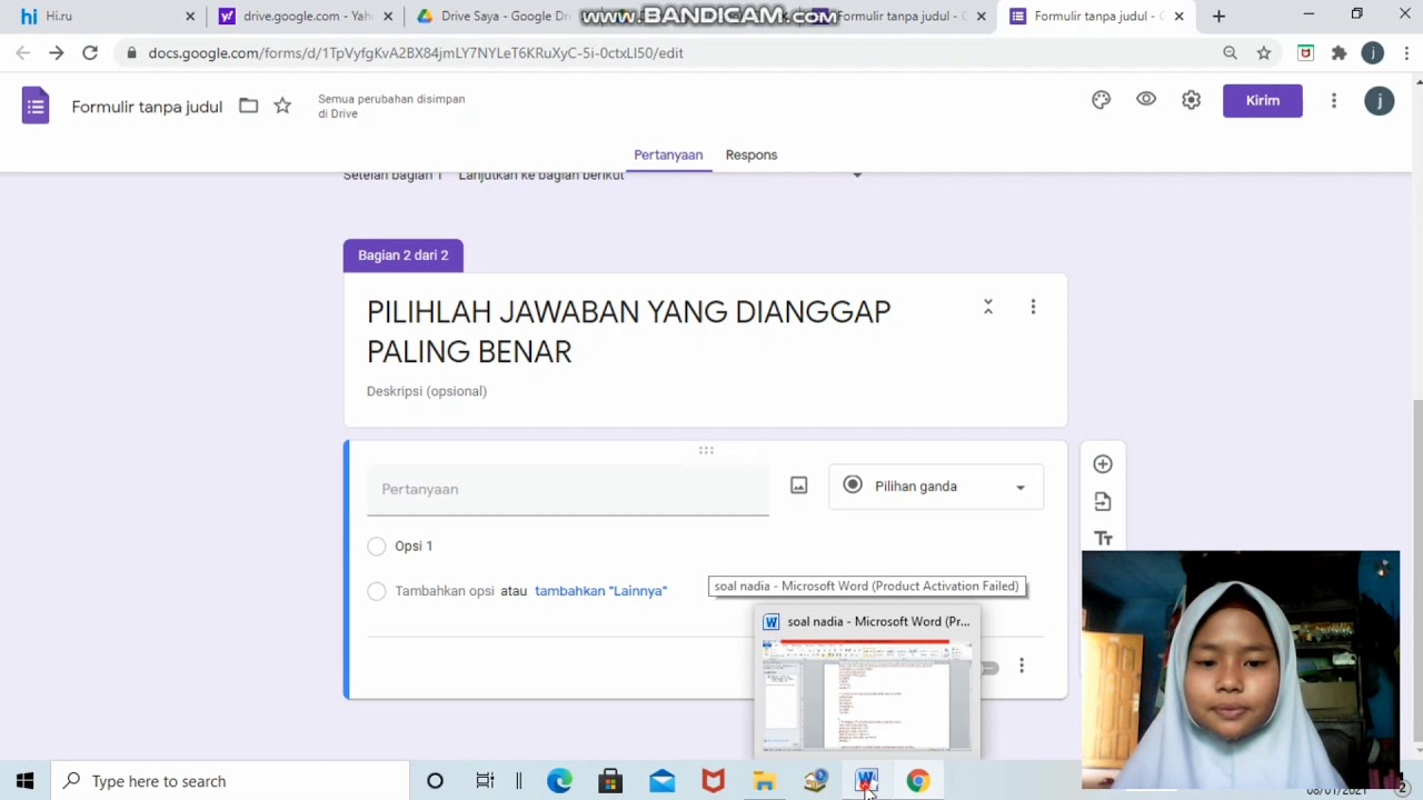 Cara Membuat Ujian Online Dengan Google From - YouTube