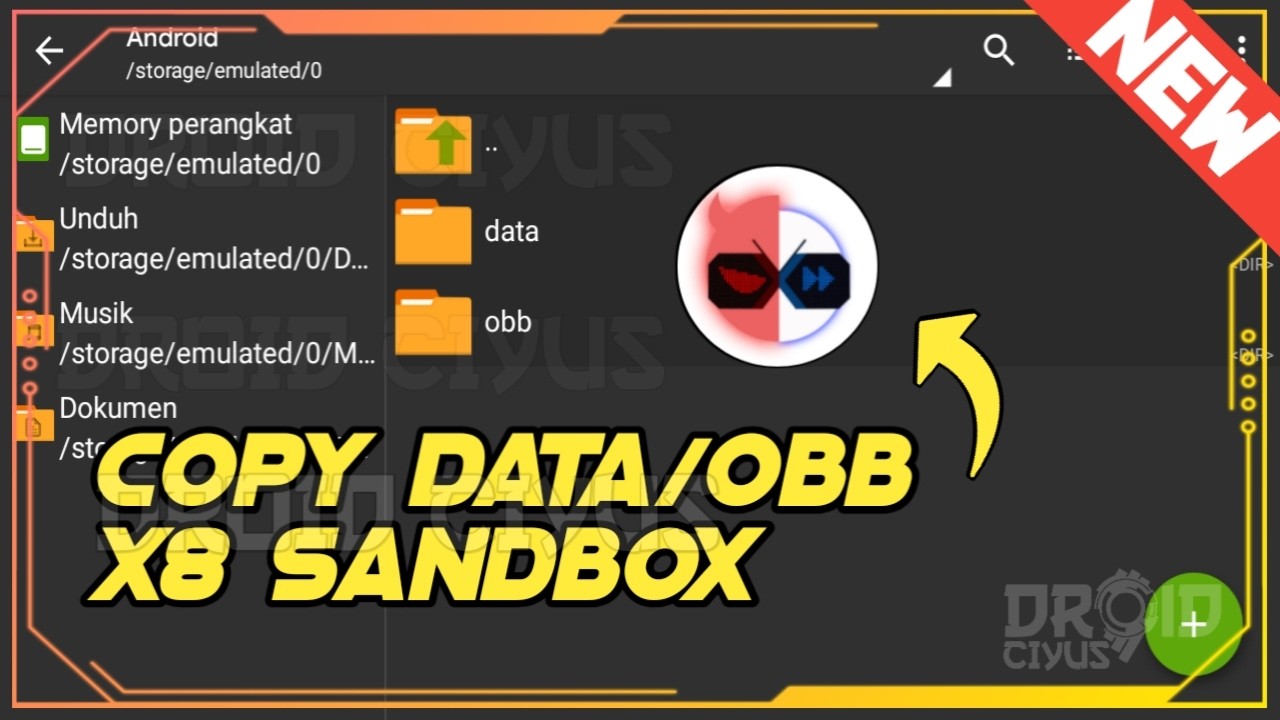 (NEW) CARA SALIN FOLDER DATA / FILE OBB DI X8 SANDBOX TERBARU | COPY DATA/OBB GAME KE X8 SANDBOX ...