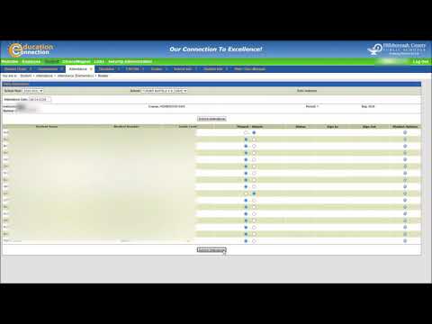 Recording Attendance in EdConnect - YouTube