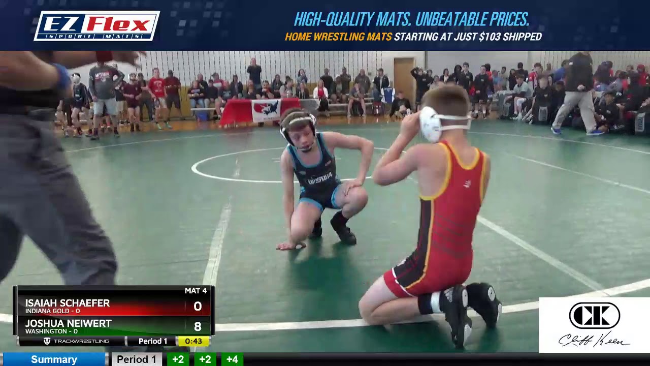 Mat 4 83 Isaiah Schaefer Indiana Gold Vs Joshua Neiwert Washington ...