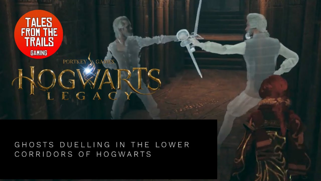 Hogwarts Legacy Two Ghosts Sword Fight Duelling in the Corridors [#Clip ...