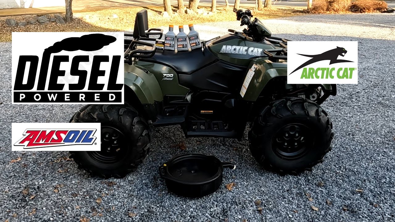 2007 Arctic Cat 700 Diesel Oil And Filter Change - YouTube