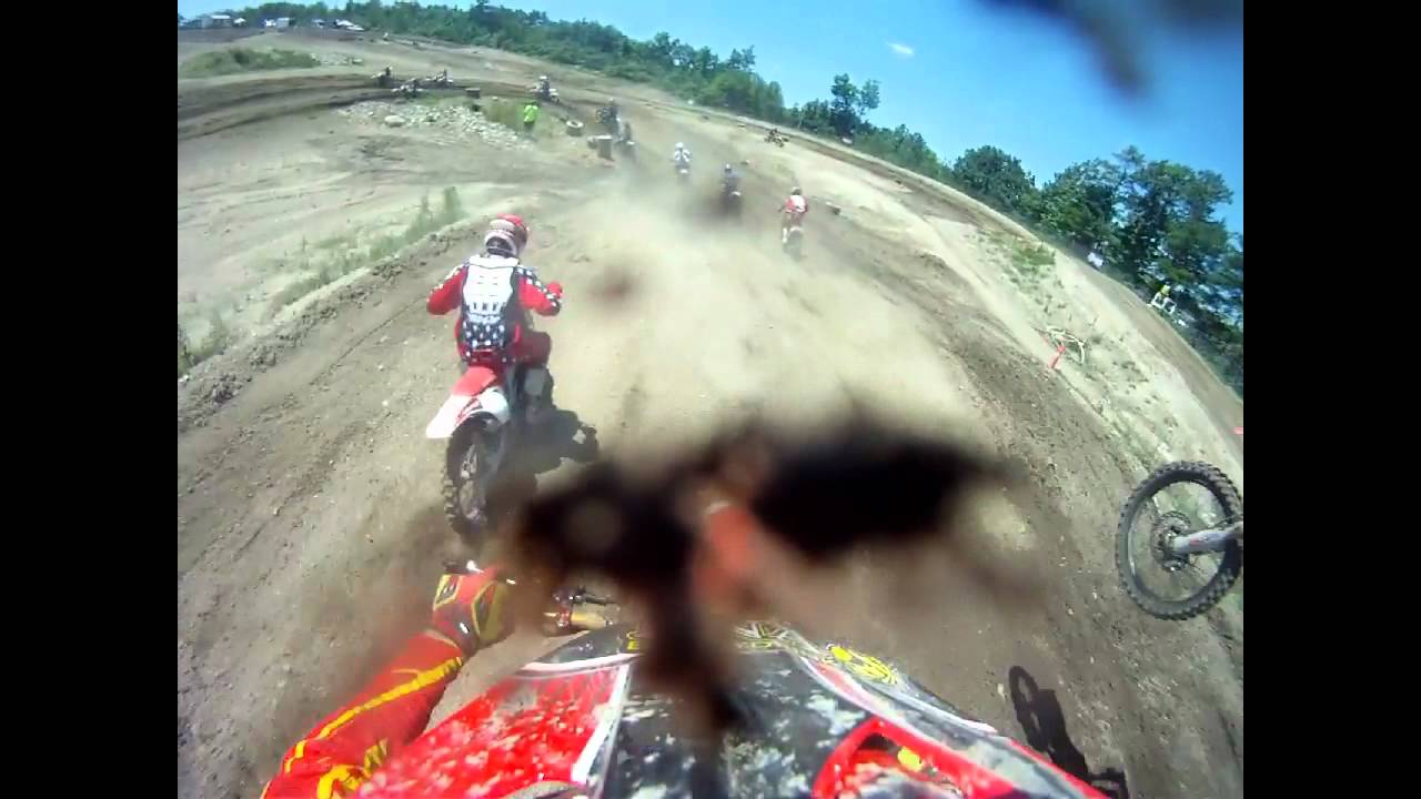 Helmetcam - MX101 Epping NESC June 24th 2012 - Open class Moto 1 - YouTube