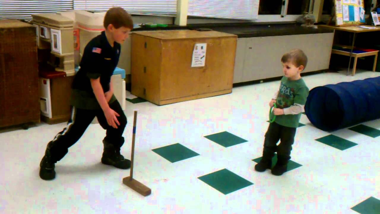 Cub Scout obstacle course - YouTube