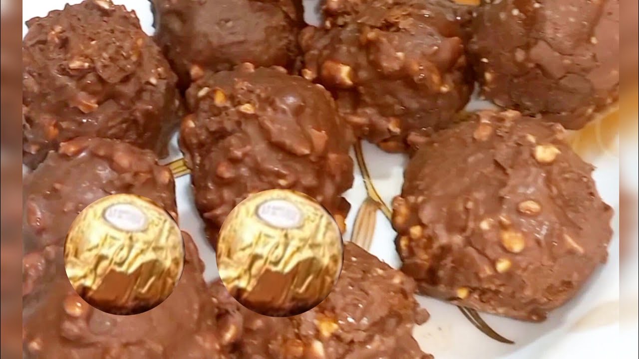 frerro rocher chocolate recipe,, homemade ,, with out wraffer shell ...