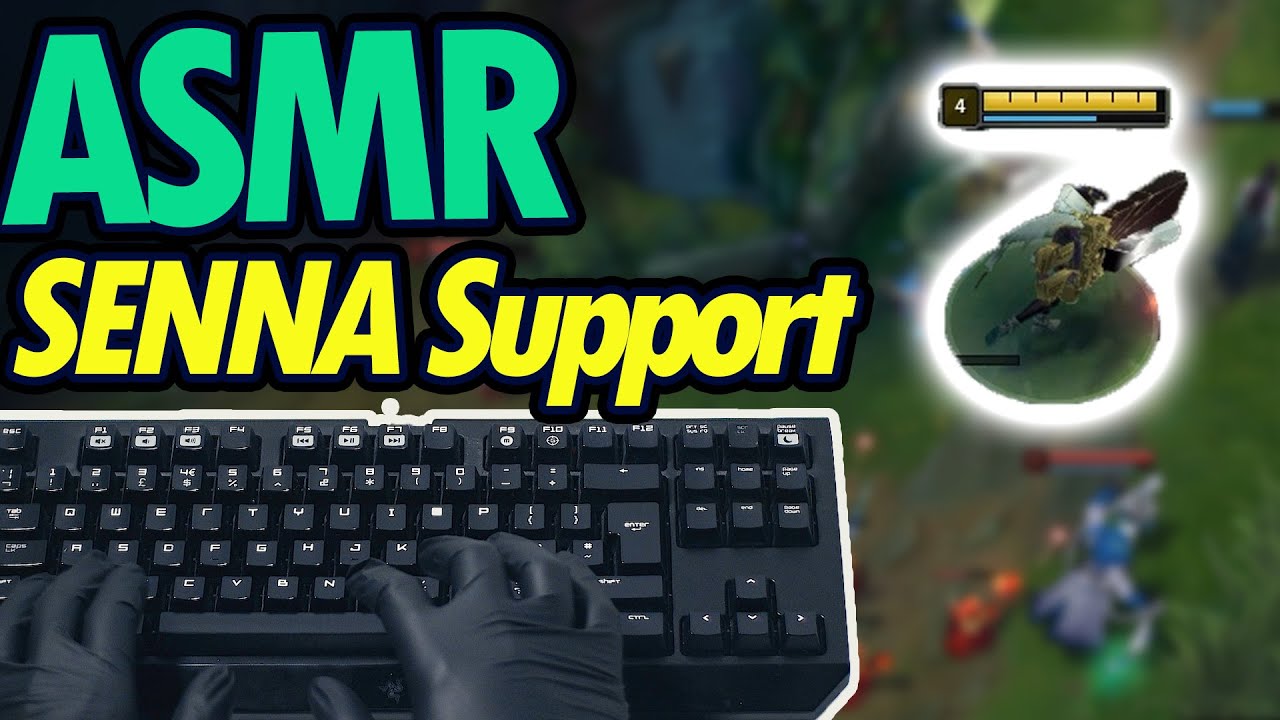 ASMR League of Legends Gameplay - Senna Support - Keyboard Typing and ...
