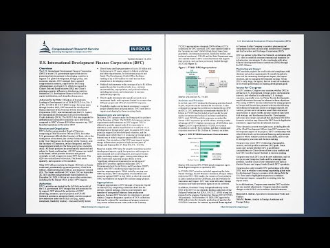 U.S. International Development Finance Corporation (DFC) - YouTube