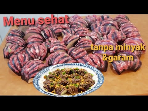 STEAM TERONG DAGING CINCANG || CHINESE FOOD || MENU HARIAN - YouTube