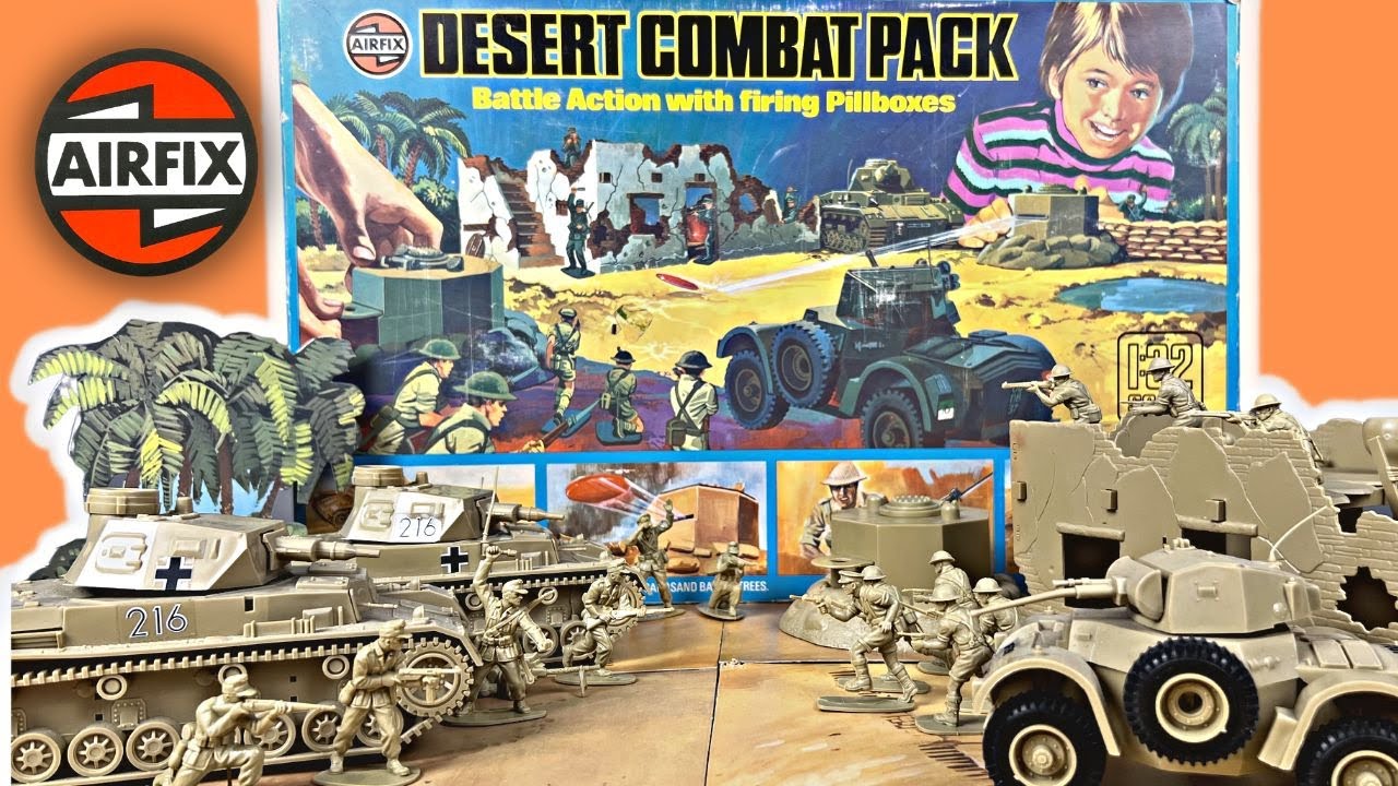 The Legendary Desert Combat Pack From Airfix Is A 1/32 Vintage Plastic ...