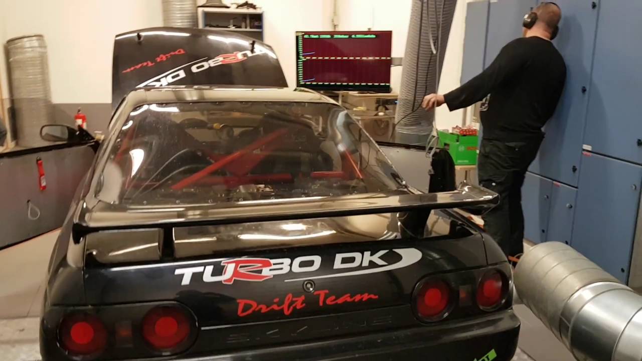 Testing the 1JZ engine in the Drift Skyline R32 Dyno - YouTube