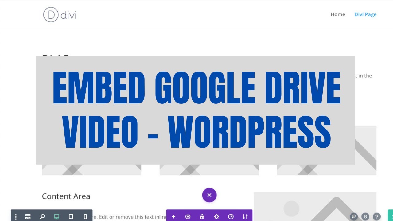 Embed Google Drive Video Into WordPress Divi Or Gutenberg 2021 YouTube embed-google-drive-video-into-wordpress-divi-or-gutenberg-2021-youtube