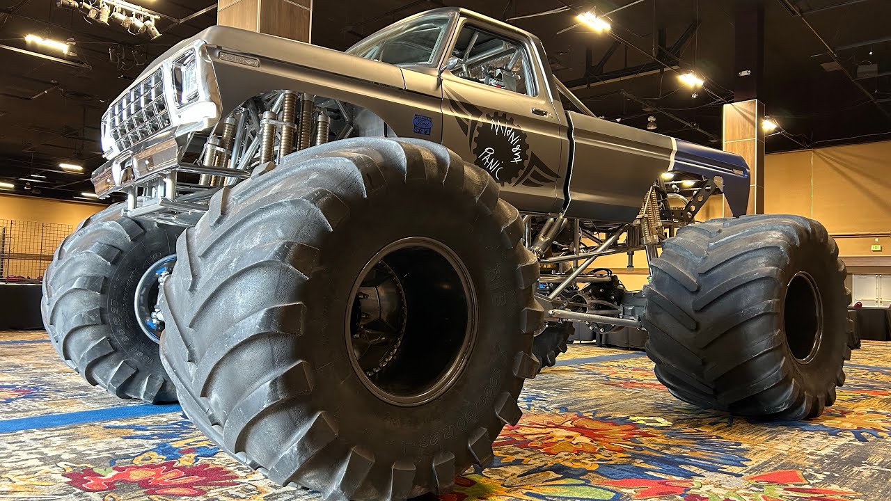 Our first indoor monster truck display! - YouTube