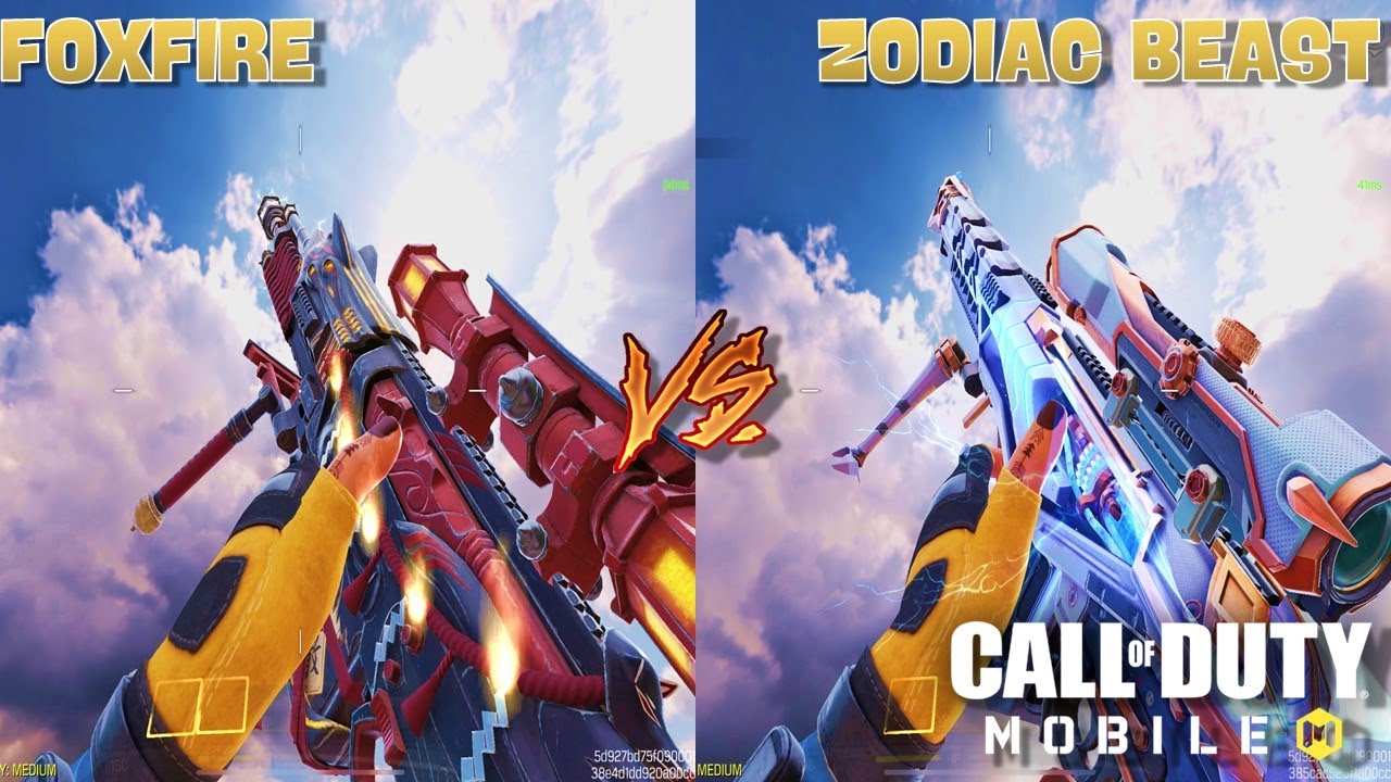 COD Mobile FOXFIRE VS ZODIAC BEAST ARCTIC 50 LEGENDARY COMPARISON ...