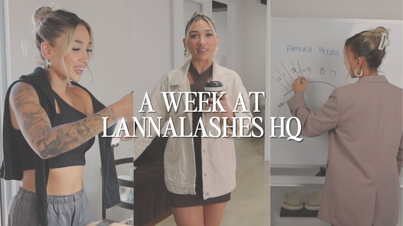 WEEK AT LANNA LASHES HQ | LASH MY MOM WITH ME, CONTENT BTS, NEW MERCH ...
