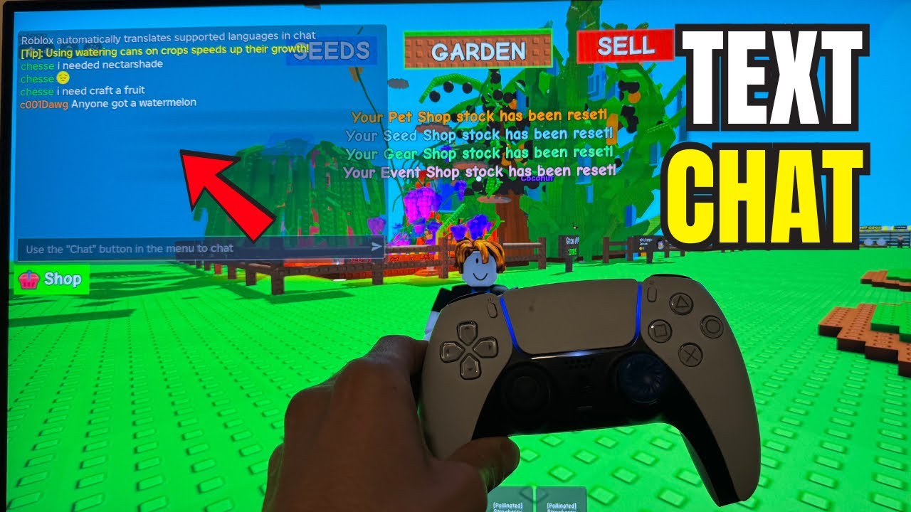 Roblox Grow a Garden: How to Turn On/Off Text Chat Tutorial! (Easy ...