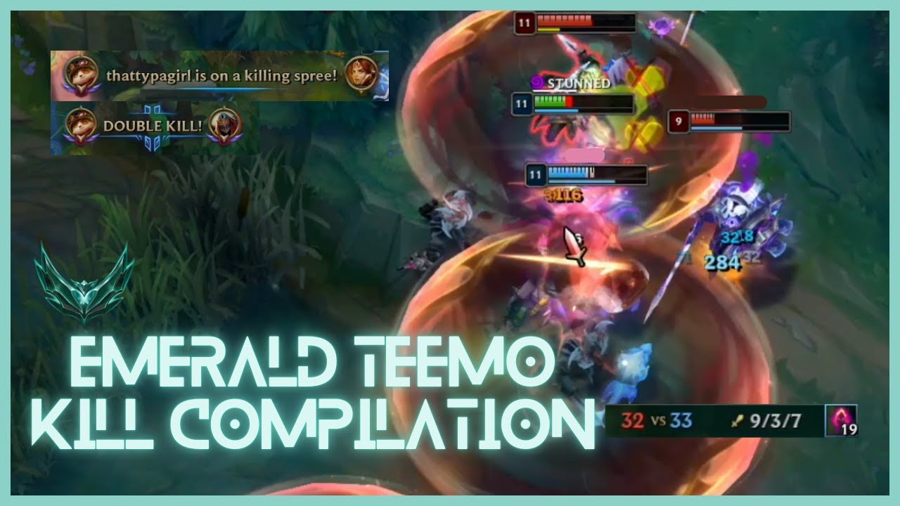 Teemo Kill Compilation | Teemo Is On A Killing Spree! - YouTube