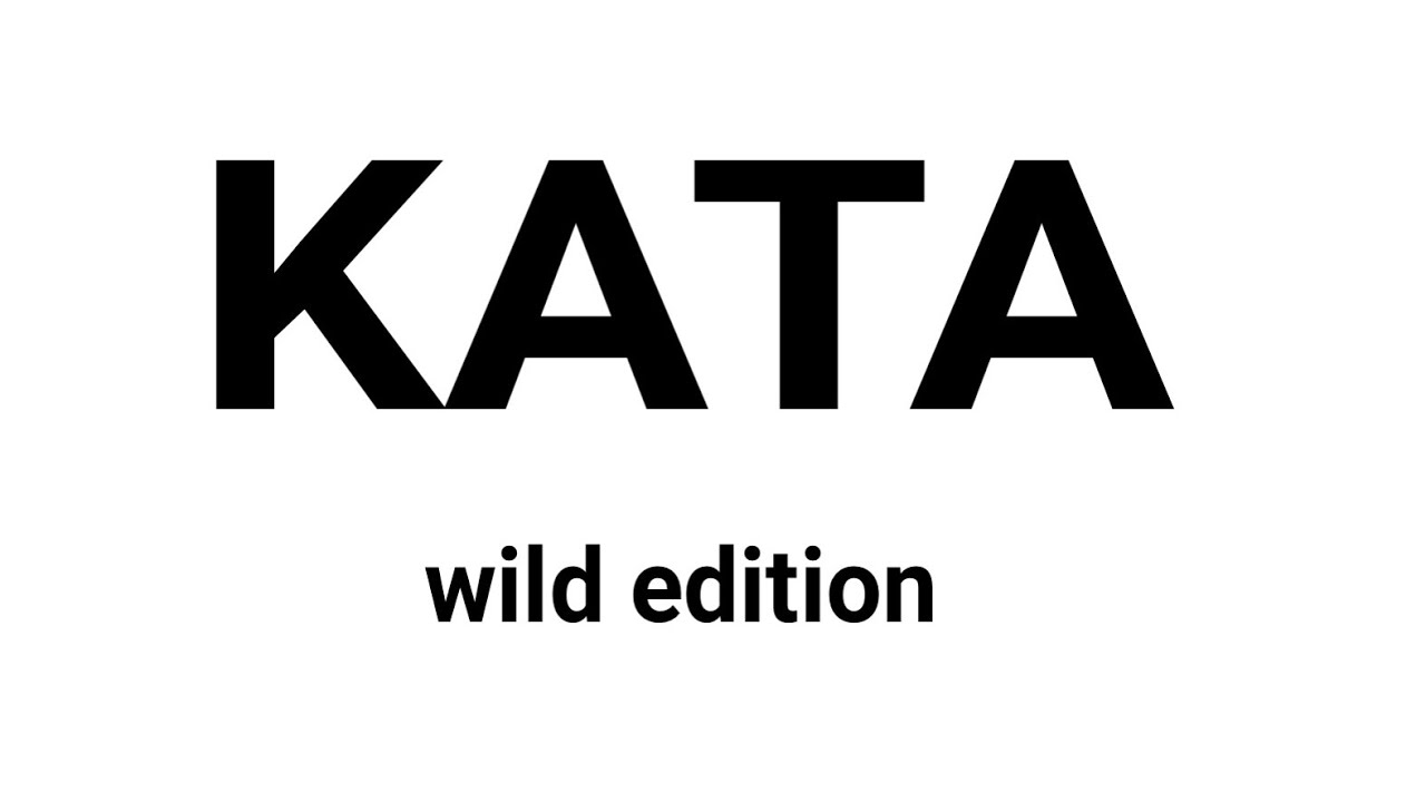 Kata but my editor clearly hasnt paid me enough - YouTube