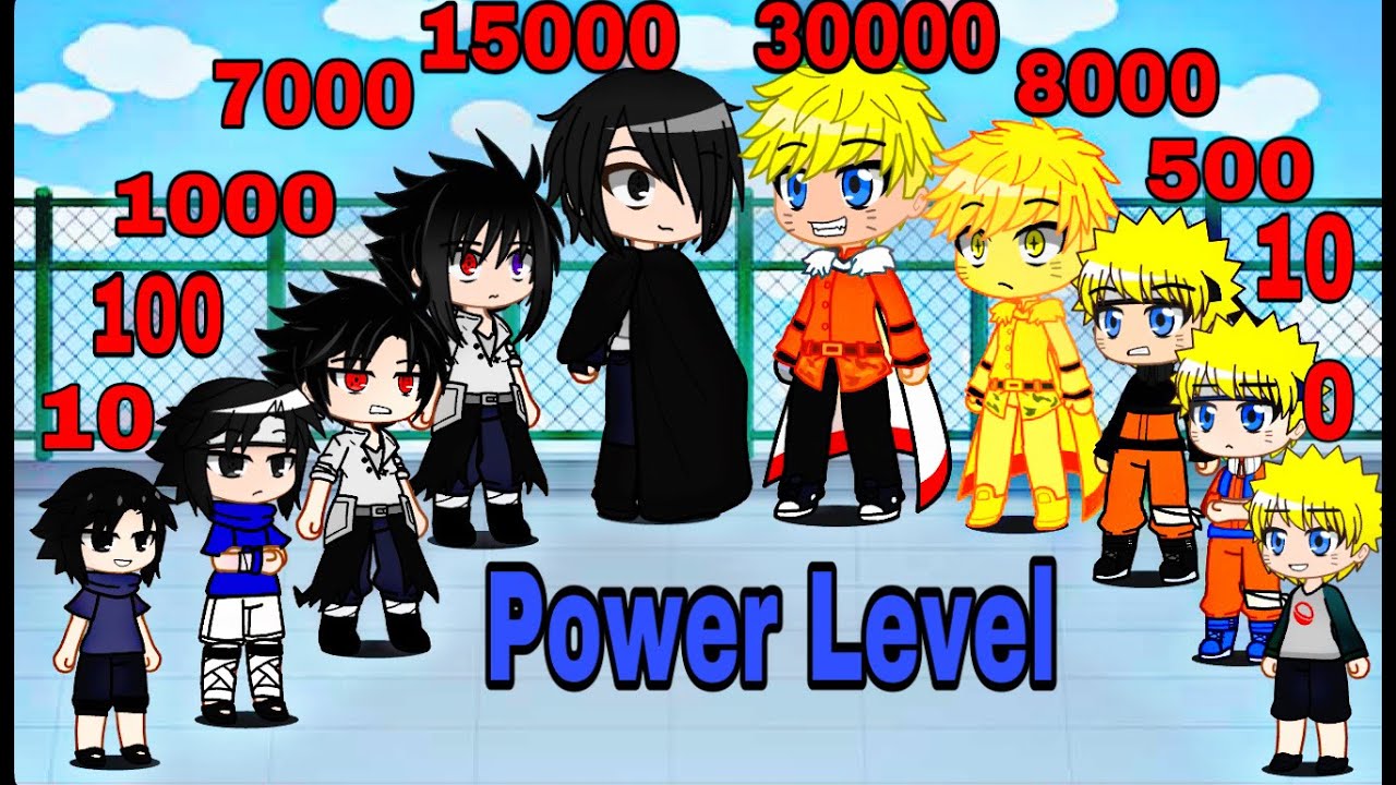 Power Level Meme || Naruto VS Sasuke journey || Gacha Club - YouTube