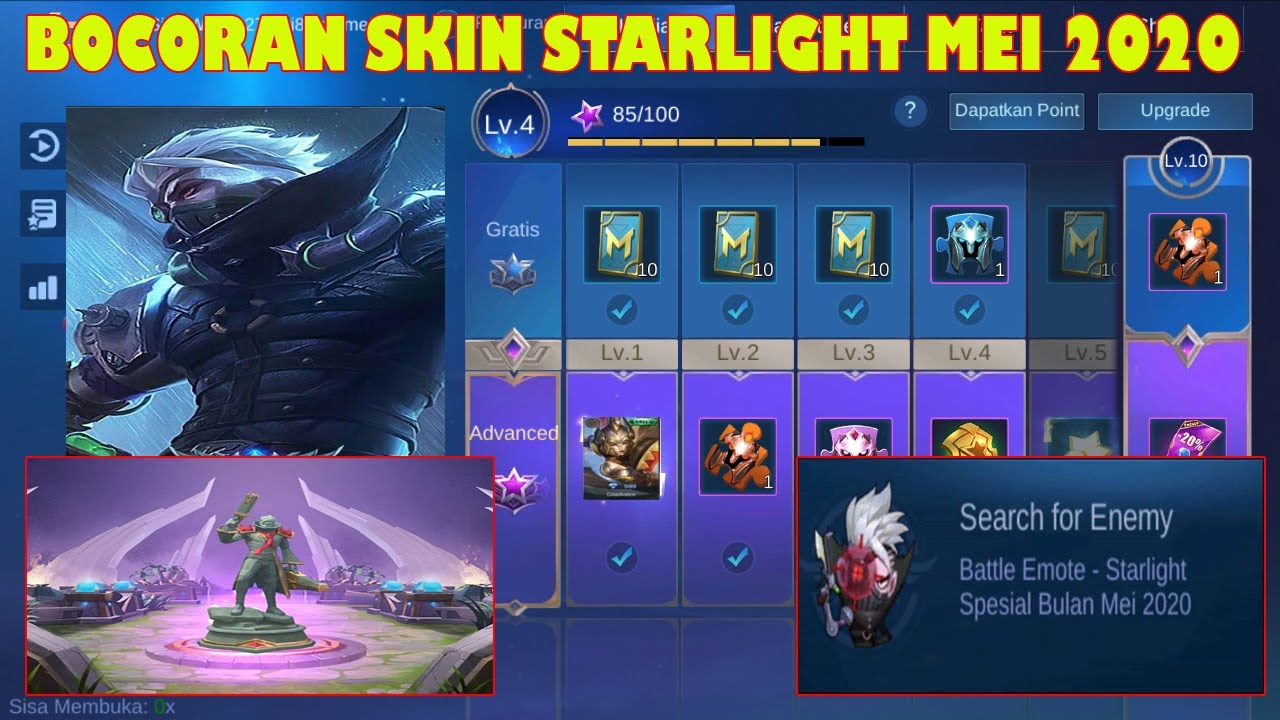 BOCORAN SKIN STARLIGHT MEI 2020 - YouTube
