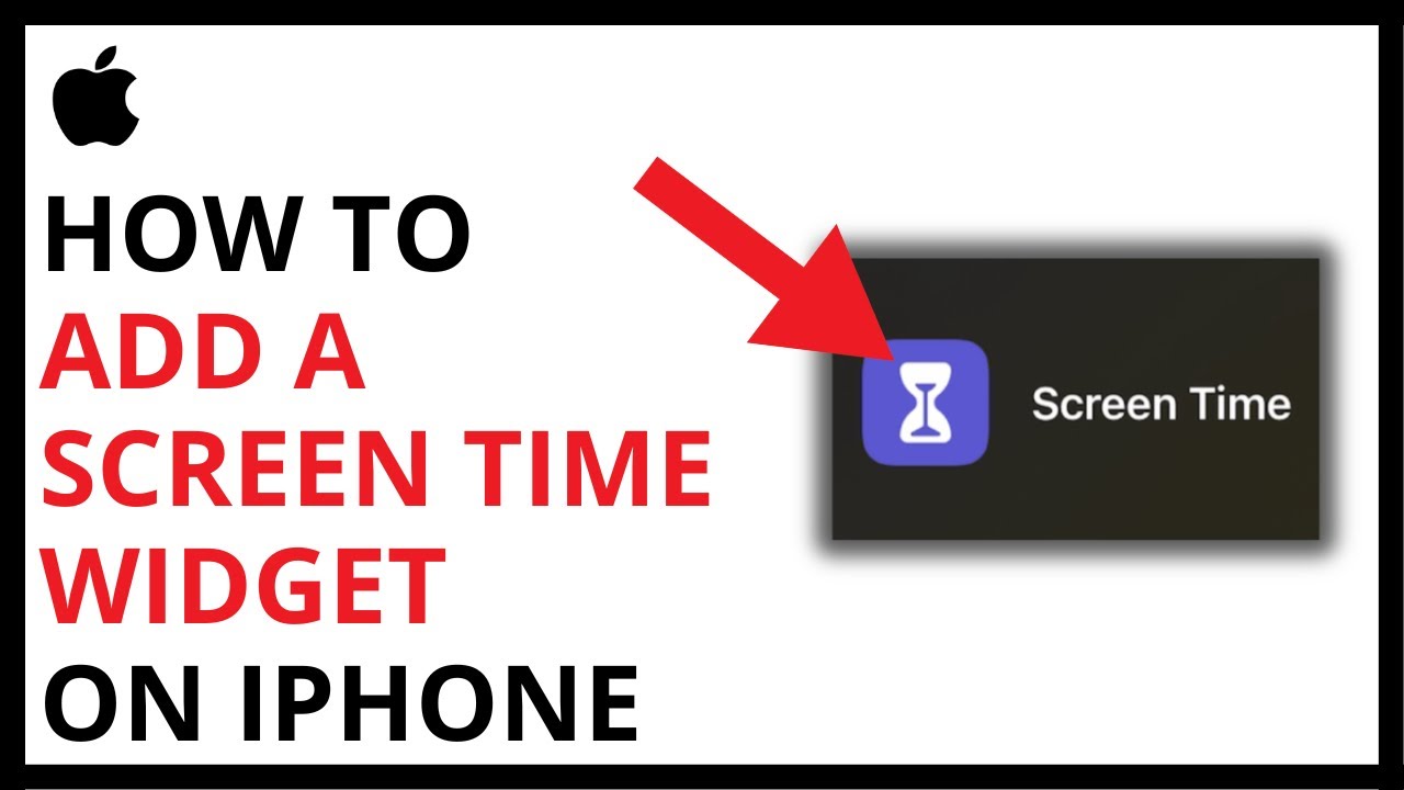 How to Add a Screen Time Widget on iPhone - YouTube